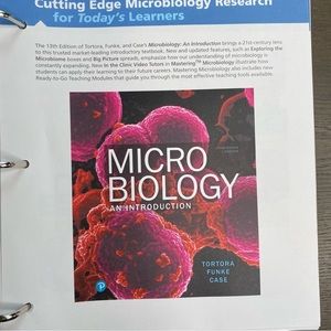 Pearson | Office | Microbiology An Introduction 3th Editiontortora ...